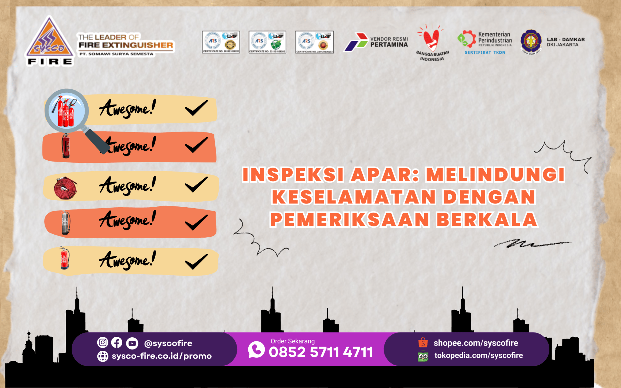 Inspeksi APAR: Melindungi Keselamatan dan Pemeriksaan Berkala