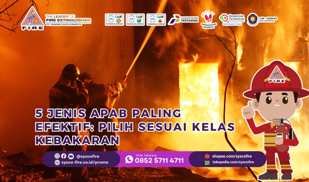 5 Jenis APAB Paling Efektif: Pilih Sesuai Kelas Kebakaran - Sysco Fire ...